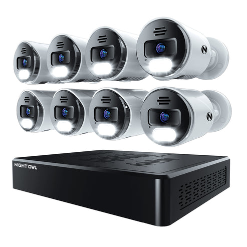 Power over Ethernet 12 Channel NVR Security System with 2TB Hard Drive ...