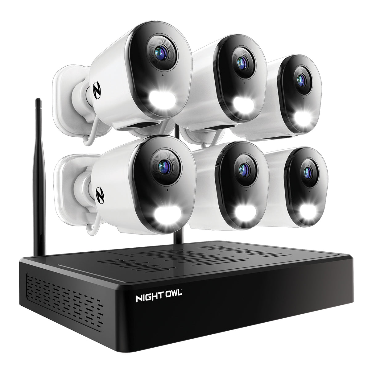 10 Channel 4K Wi-Fi NVR Security System with 1TB Hard Drive and 6 Wi-F ...