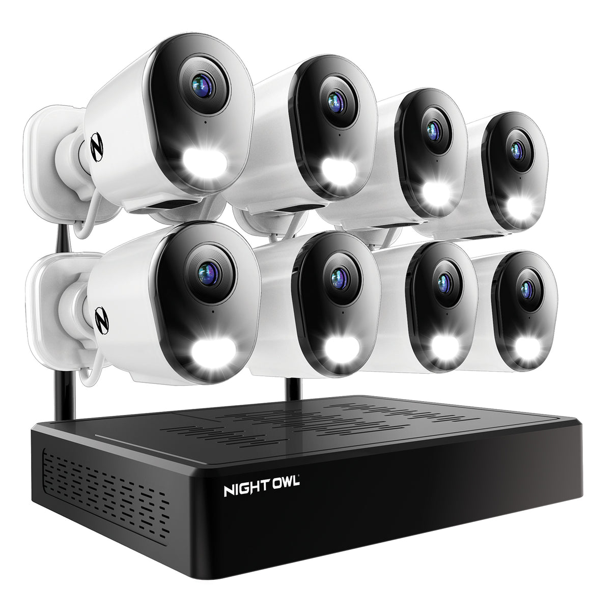 10 Channel 4K Wi-Fi NVR Security System with 1TB Hard Drive and 8 Wi-F ...