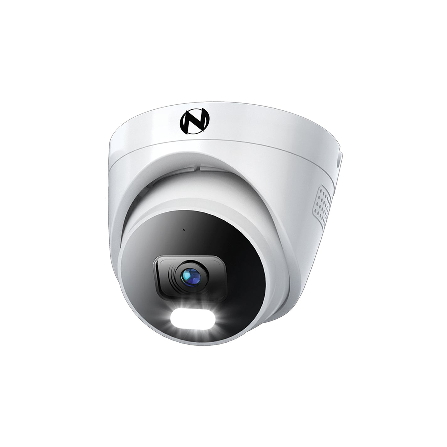 Add On Wired IP 4K Deterrence Dome Camera with 2-Way Audio - White ...