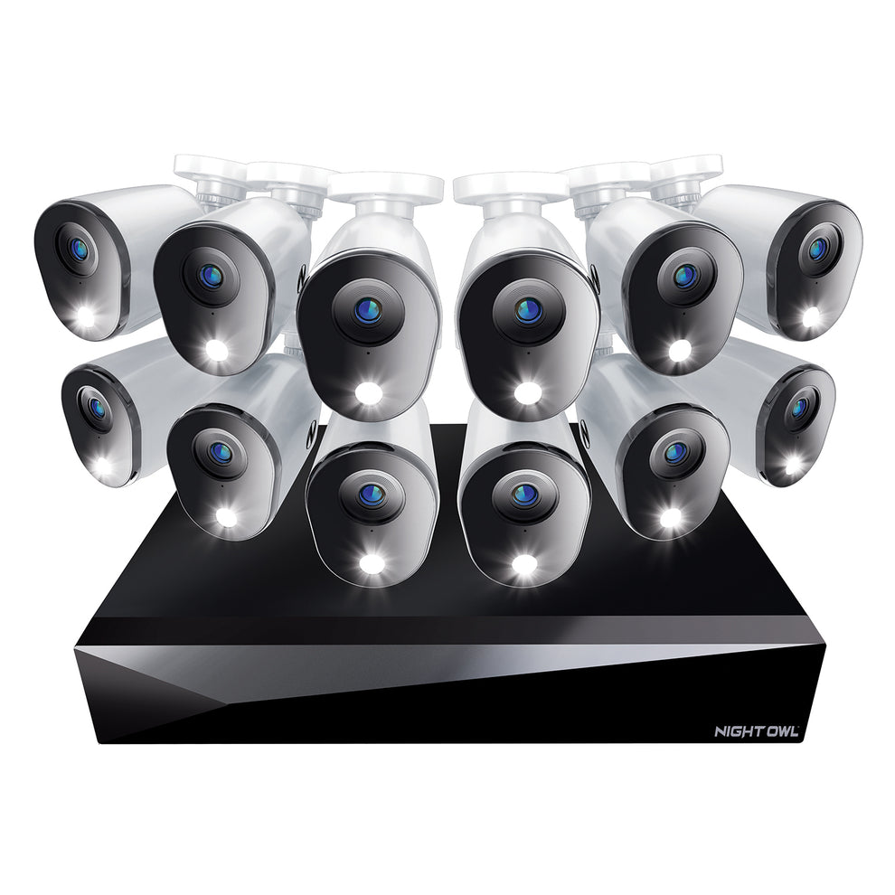 2-Way Audio 20 Channel DVR Security System with 1TB Hard Drive and 12 ...