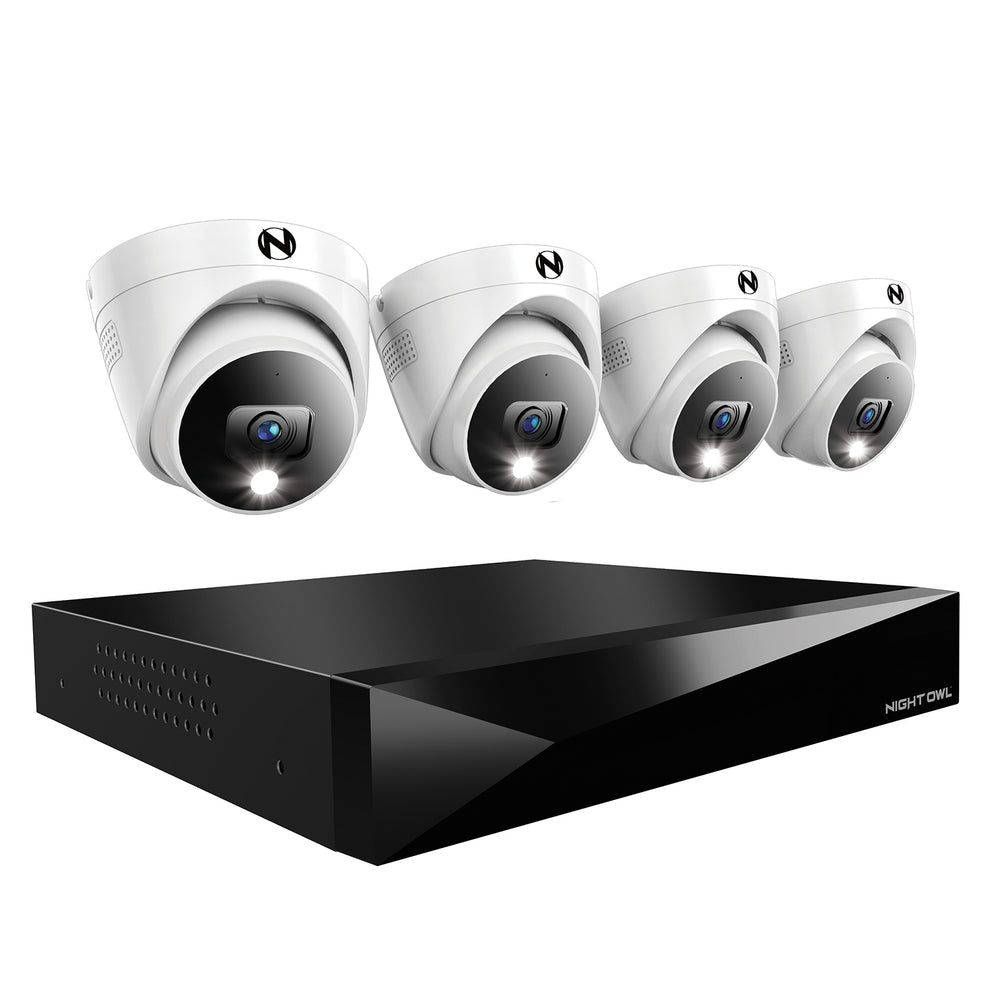2-Way Audio 12 Channel DVR Security System with 2TB Hard Drive and 4 W ...