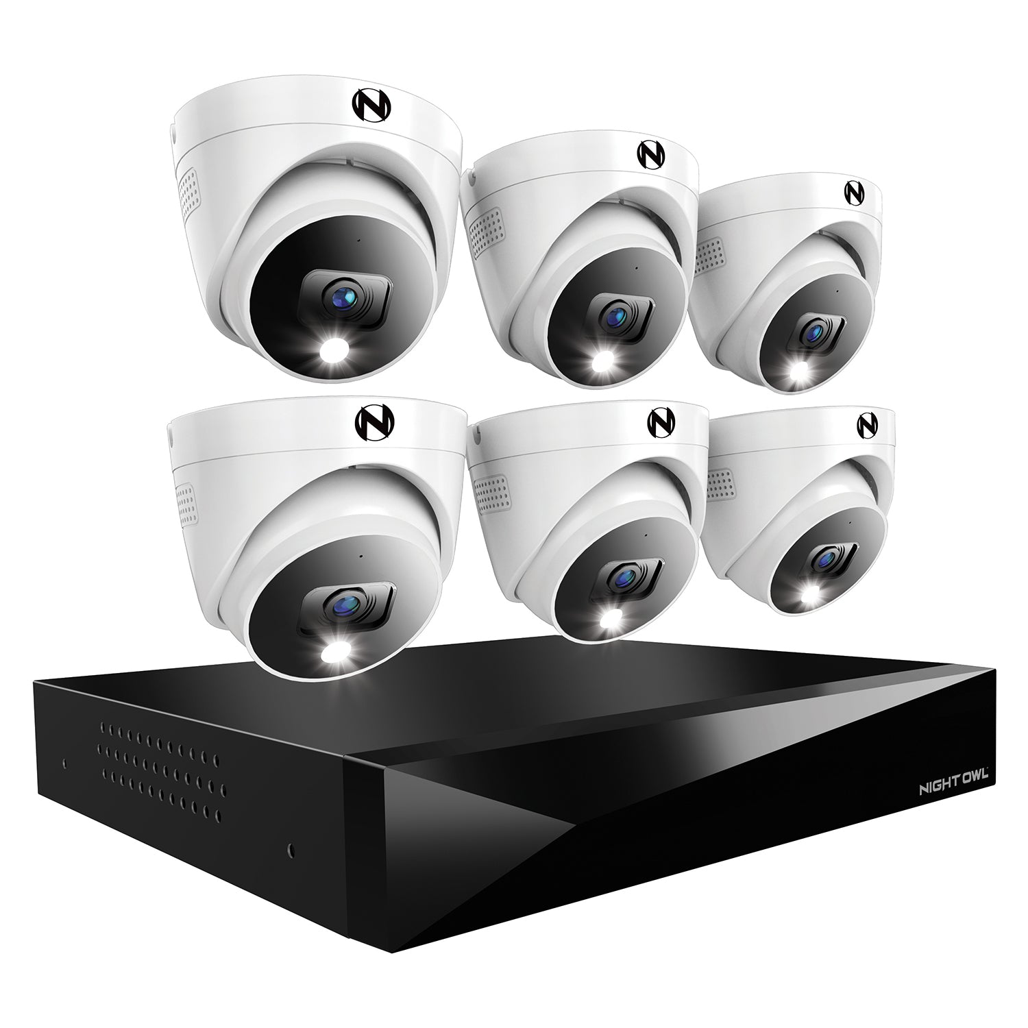 2-Way Audio 12 Channel DVR Security System with 2TB Hard Drive and 6 W ...