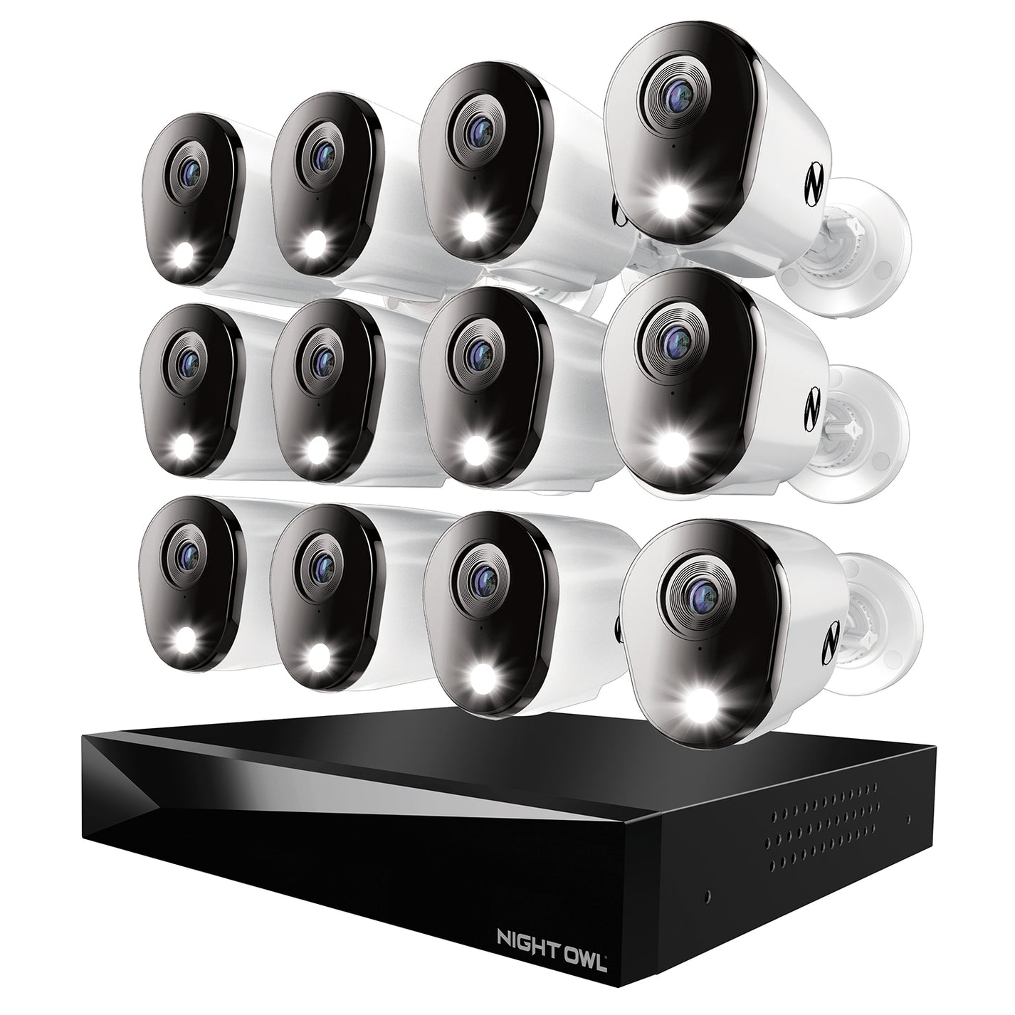 2-Way Audio 20 Channel DVR Security System with 2TB Hard Drive and 12 ...