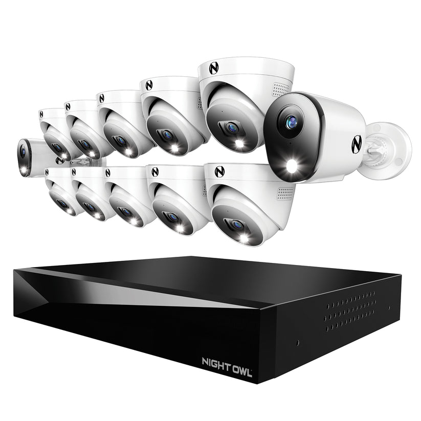 2-Way Audio 20 Channel DVR Security System with 2TB Hard Drive and 12 ...