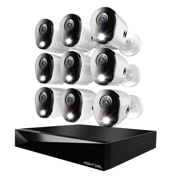 2-Way Audio 20 Channel DVR Security System with 2TB Hard Drive and 9 W ...