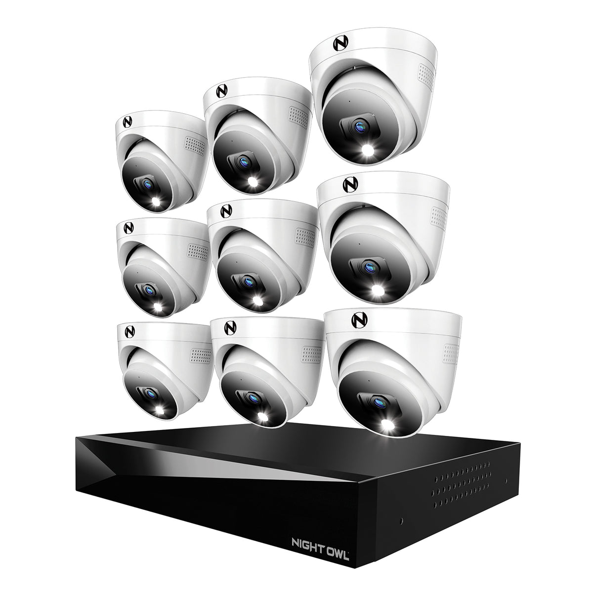 2-Way Audio 20 Channel DVR Security System with 2TB Hard Drive and 9 W ...