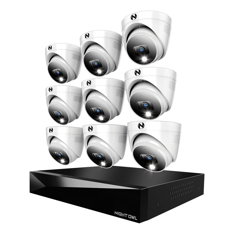 2-Way Audio 20 Channel DVR Security System with 2TB Hard Drive and 9 W ...