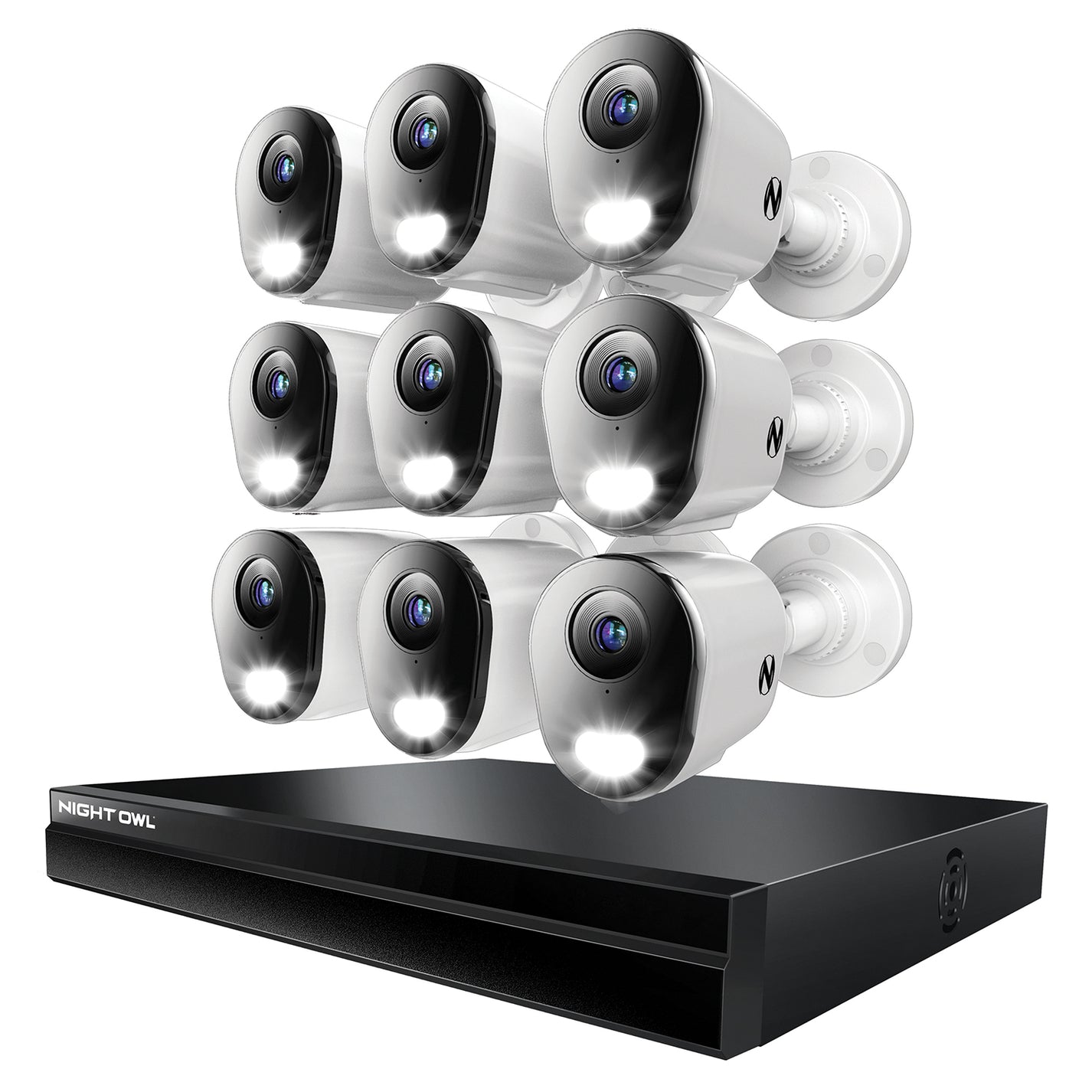 Power over Ethernet 24 Channel NVR Security System with 4TB Hard Drive ...
