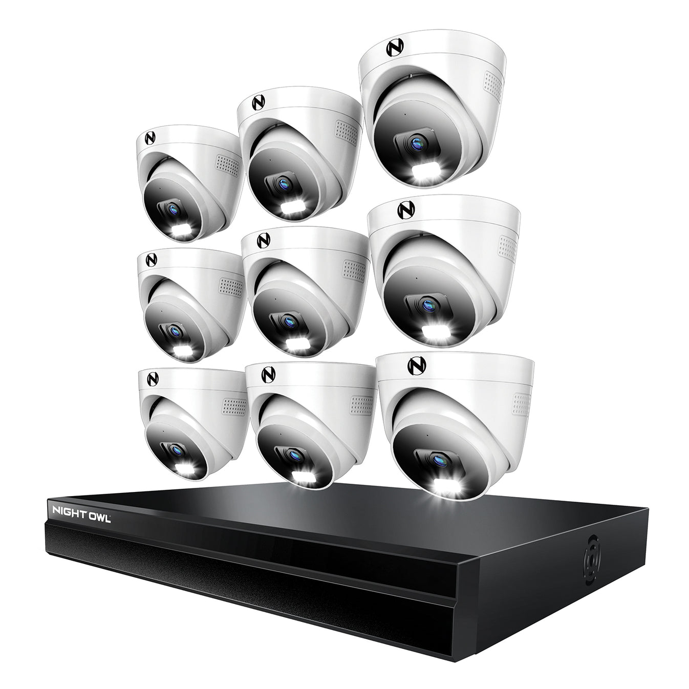 Power over Ethernet 24 Channel NVR Security System with 4TB Hard Drive ...