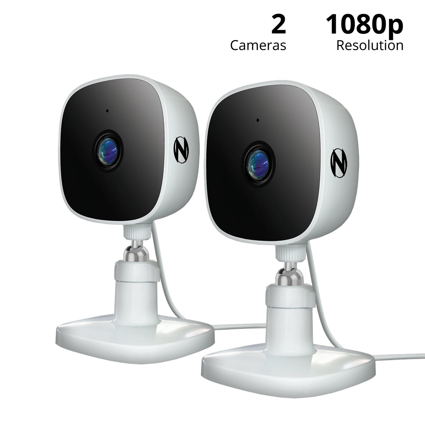 Indoor Wi-Fi IP Plug In 1080p Deterrence Camera with 2-Way Audio - 2PK ...