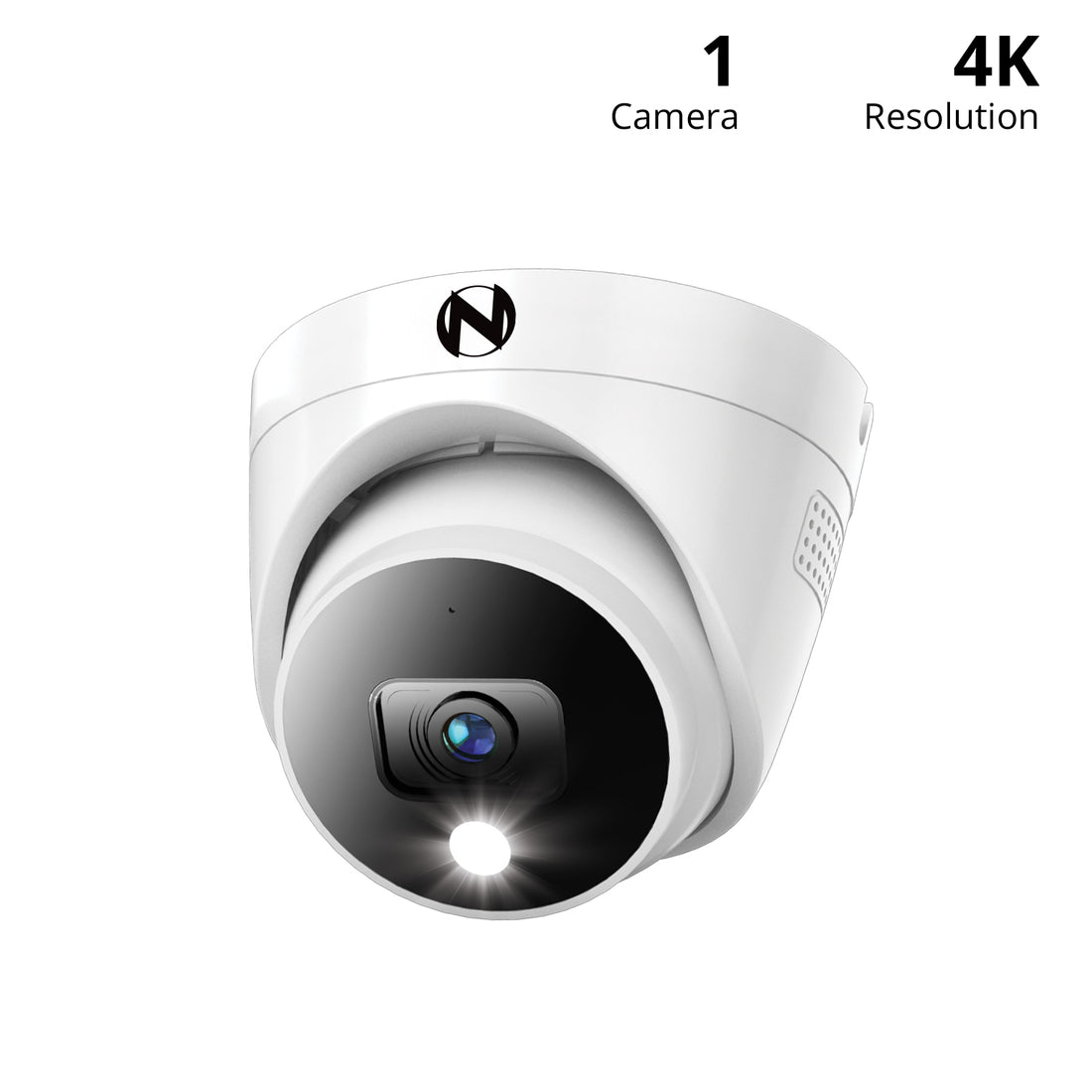 Add On Wired 4K Deterrence Dome Camera with 2-Way Audio - White - Came ...