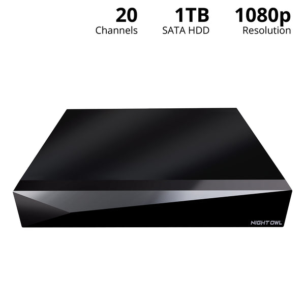 2-Way Audio 20 Channel 1080p DVR with 1TB Hard Drive - Add up to 20 To ...