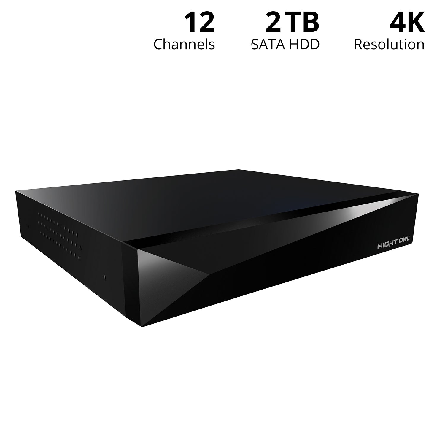 2-Way Audio 12 Channel 4K DVR with 2TB Hard Drive - Add up to 12 Total ...