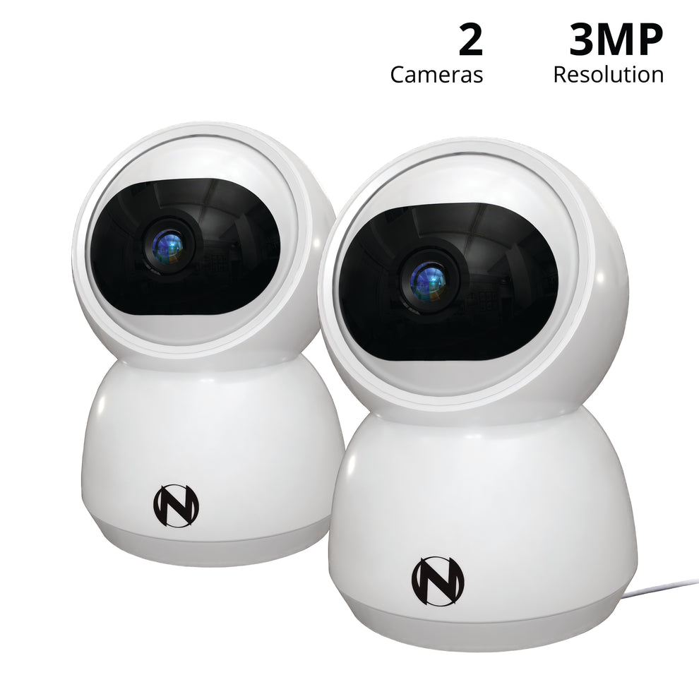 Indoor Wi-Fi IP Plug In 3MP Deterrence Camera with Pan, Tilt and 2-Way ...