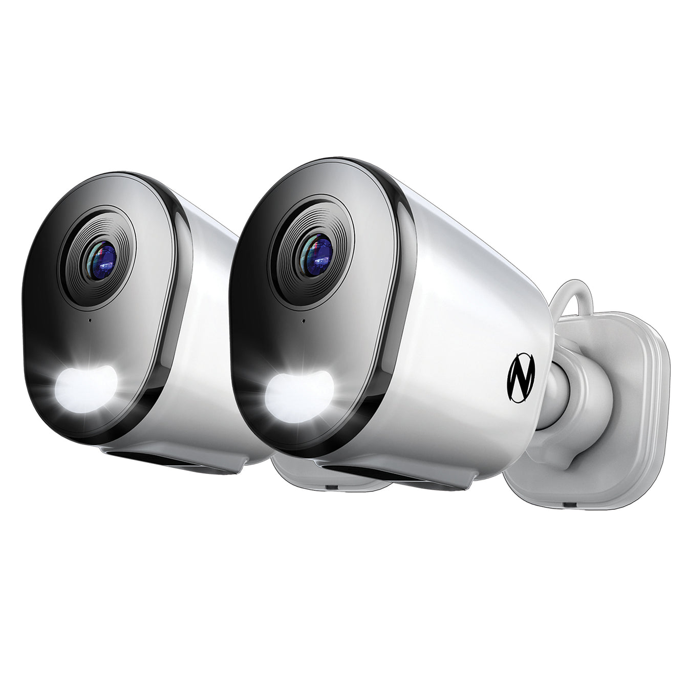 Wi-Fi IP Plug In 2K HD Deterrence Cameras with 2-Way Audio and Audio A ...
