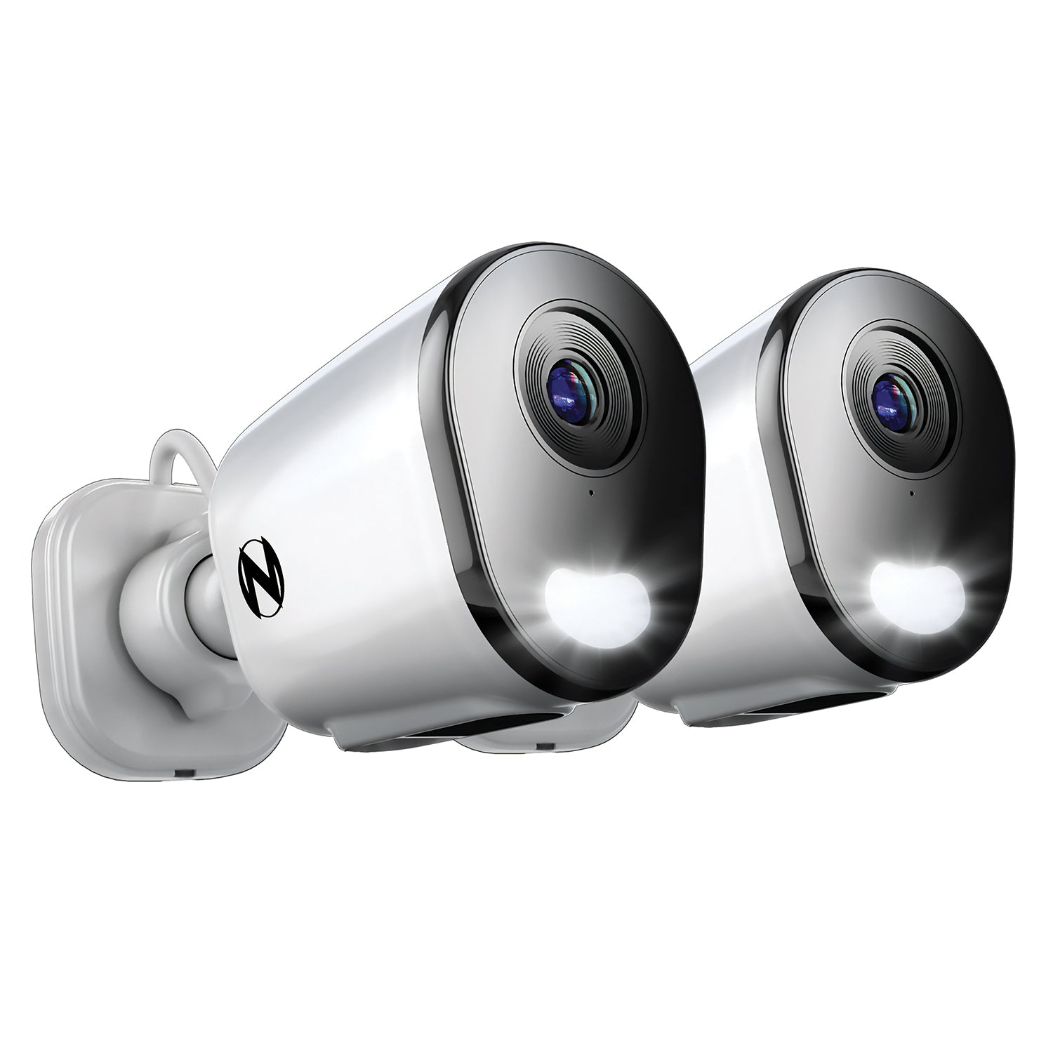 Wi-Fi IP Plug In 4K HD Deterrence Cameras with 2-Way Audio and Audio A ...