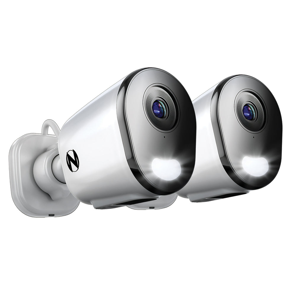 Wi-Fi IP Plug In 4K HD Deterrence Cameras with 2-Way Audio and Audio A ...